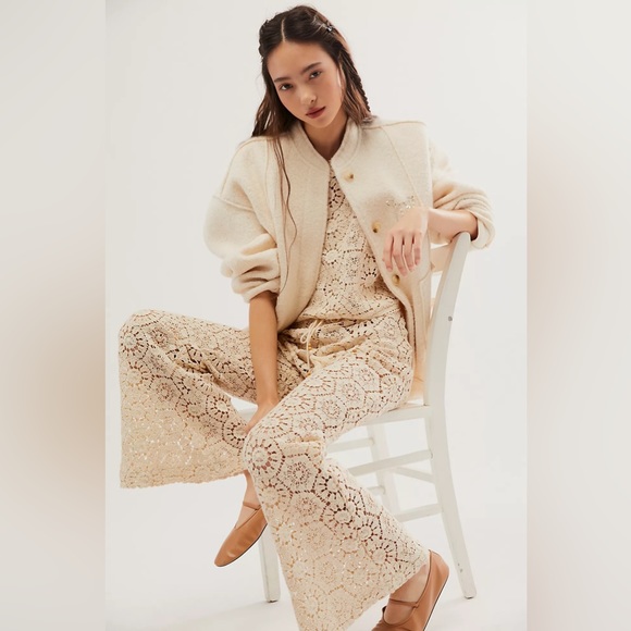 Spell | Pants & Jumpsuits | Spell Helena Crochet Lace Bell Pants | Poshmark